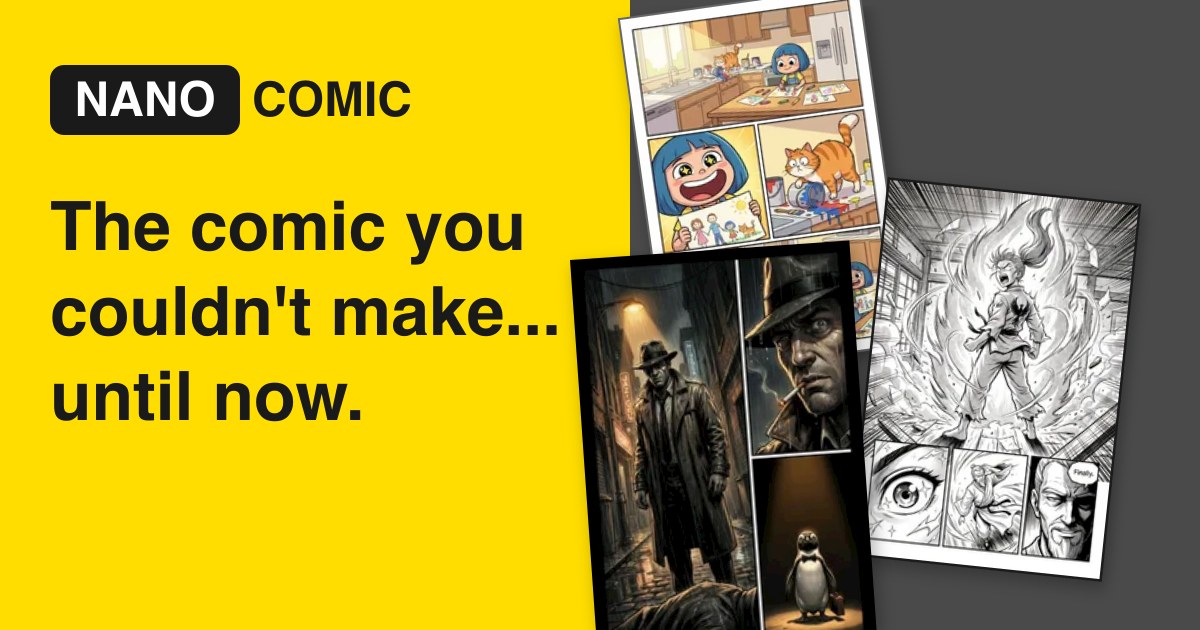 NanoComic — Comics for storytellers